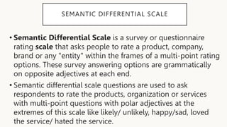 Measurement scale used in Business Research | PPTX