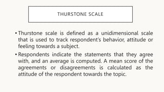 Measurement scale used in Business Research | PPTX