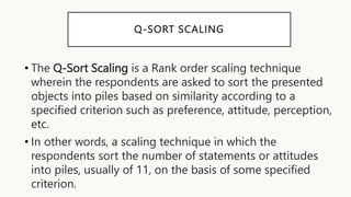 Measurement scale used in Business Research | PPTX