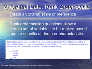 Measurement scales | PPT