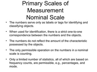 Measurement scales | PPT