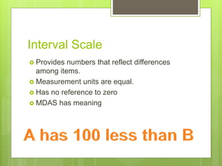 Statistical Methods and Measurement scales | PPTX