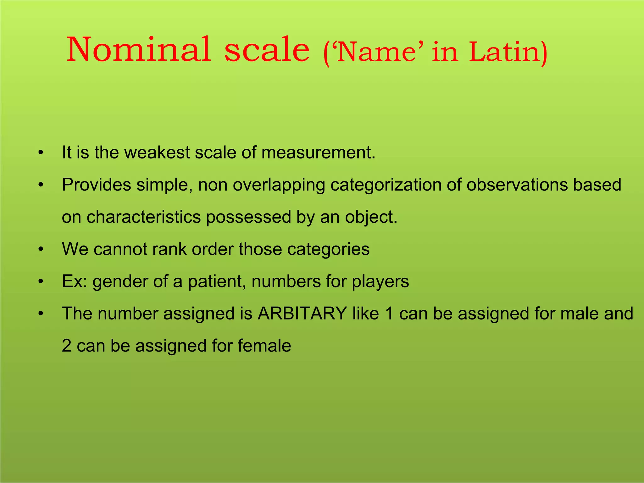 scales of measurment | PPTX