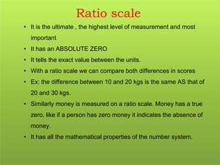 scales of measurment | PPTX