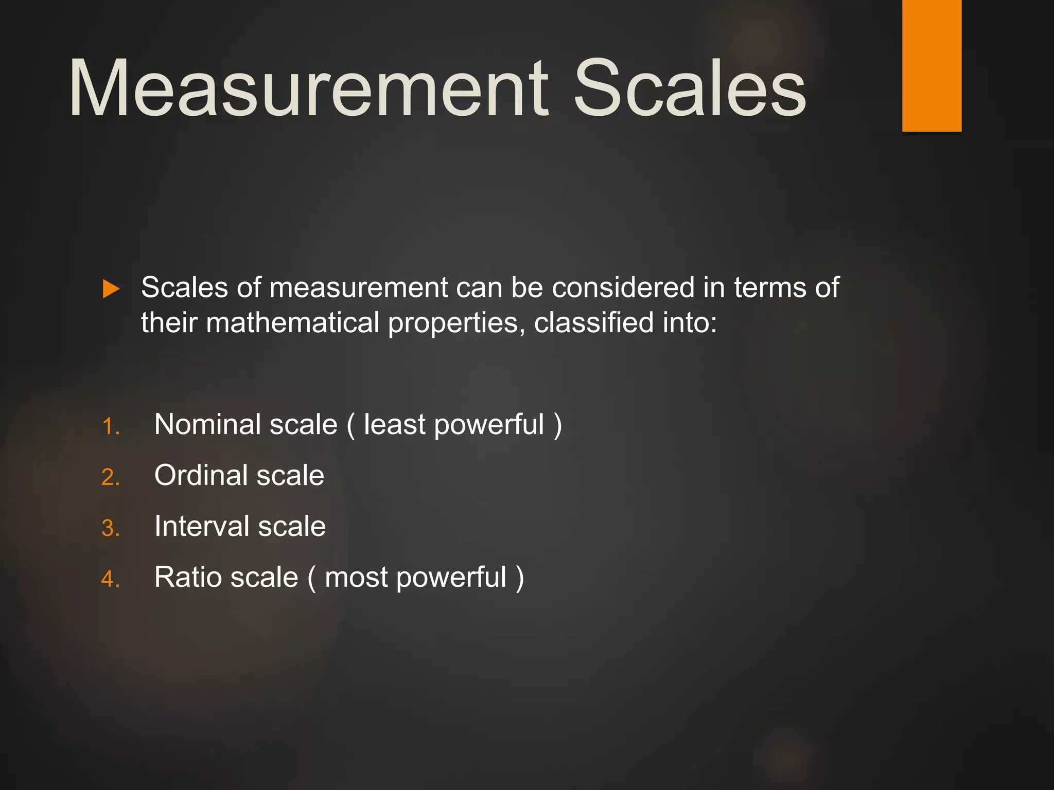 Measurement scales | PPTX