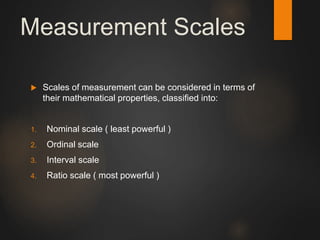 Measurement scales | PPTX