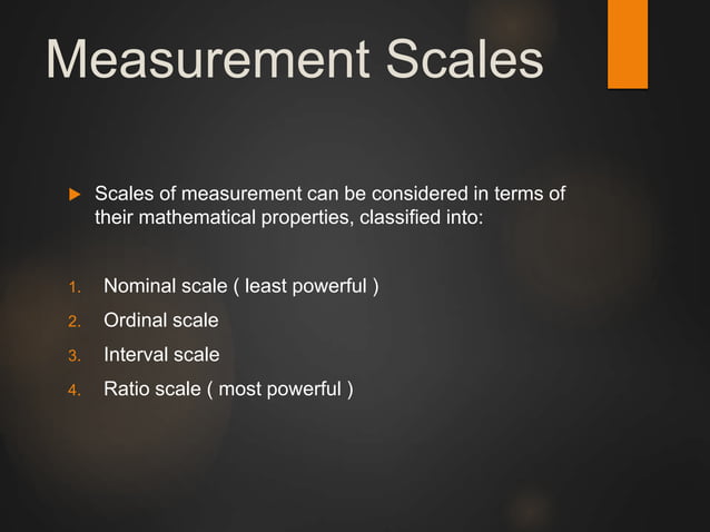 Measurement scales | PPTX