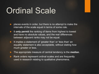 Measurement scales | PPTX
