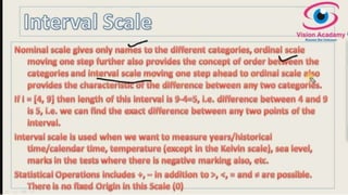Measurement Scales In Statistics | PPTX