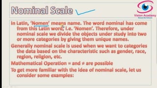 Measurement Scales In Statistics | PPTX