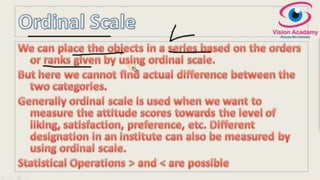 Measurement Scales In Statistics | PPTX