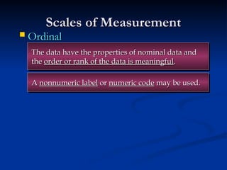 Statistics for business and economics Measurement scales.ppt