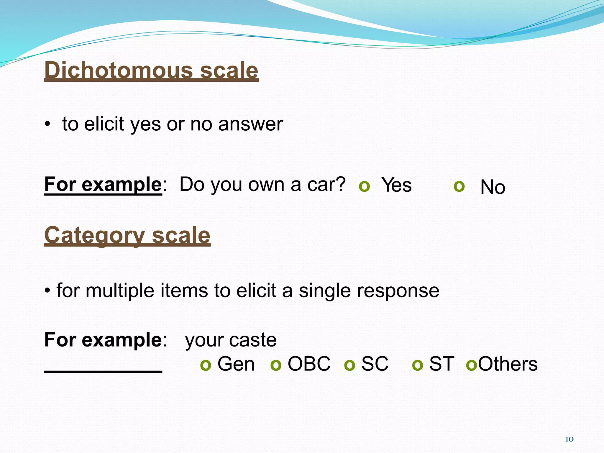 Measurement Scales in Research | PPTX
