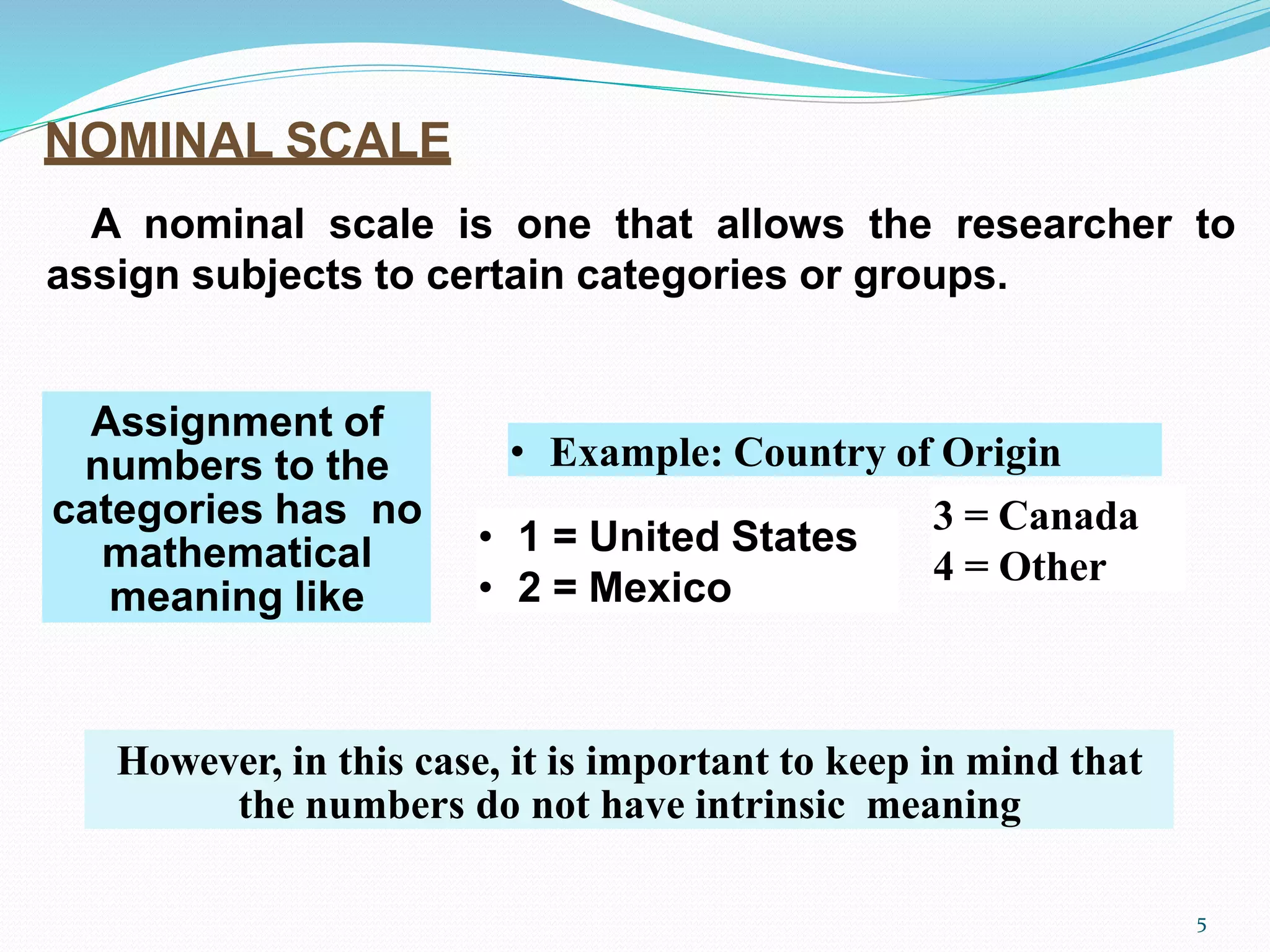 Measurement Scales in Research | PPTX