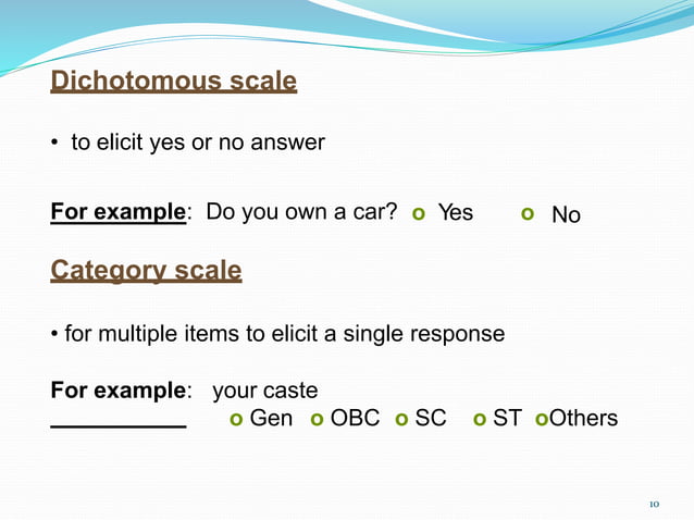Measurement Scales in Research | PPTX