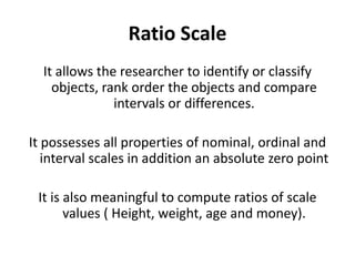 Measurement & Scaling | PPTX | Science