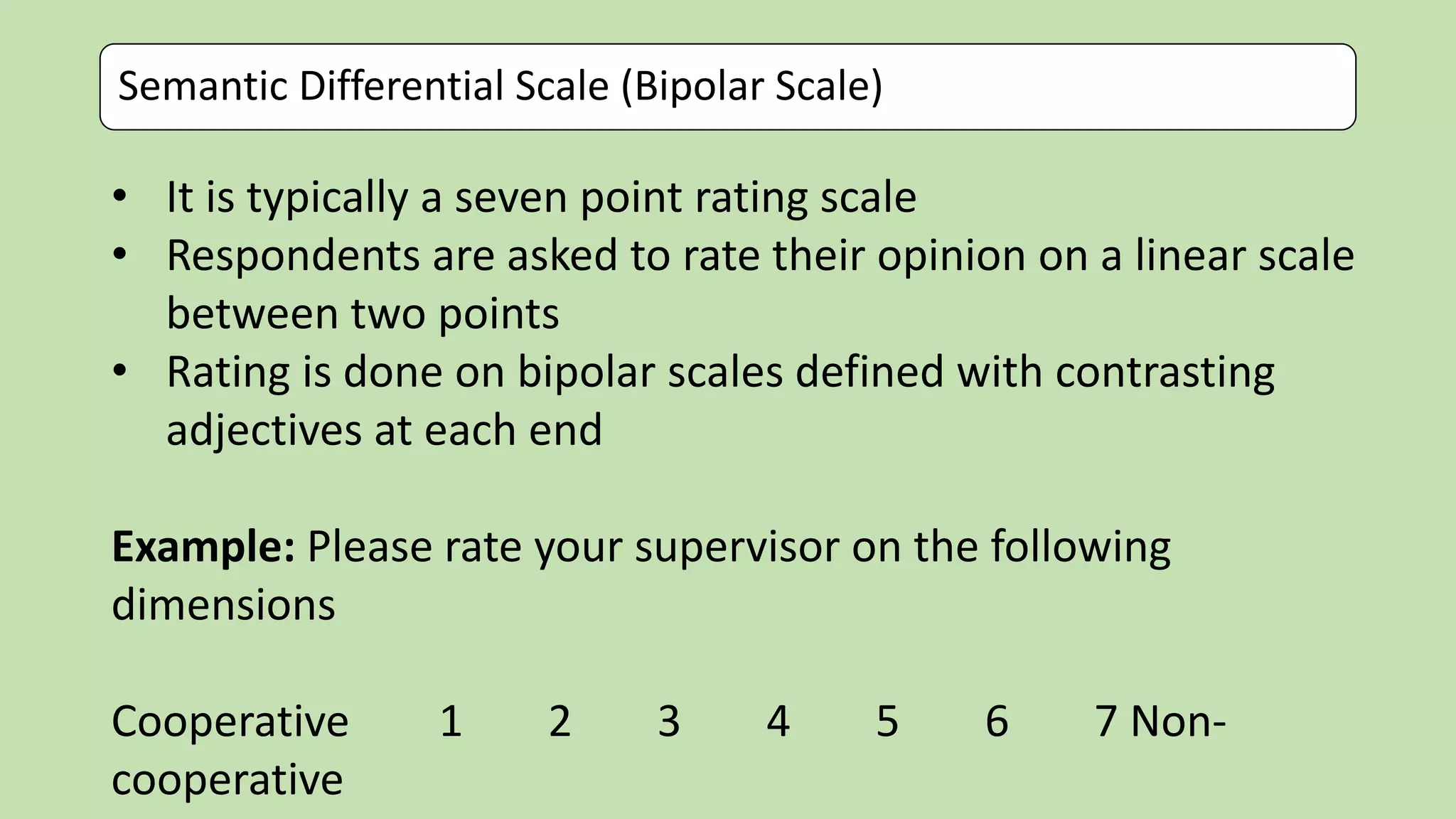 Measurement, scaling and sampling | PPTX