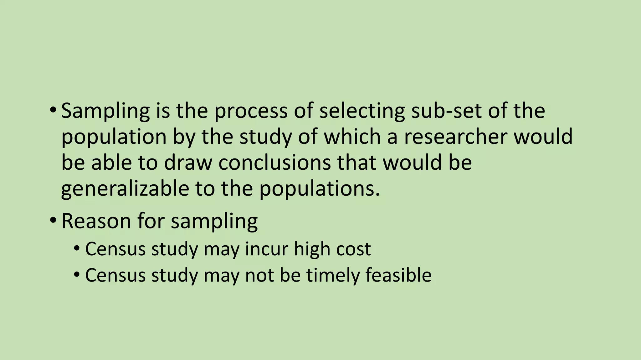 Measurement, scaling and sampling | PPTX