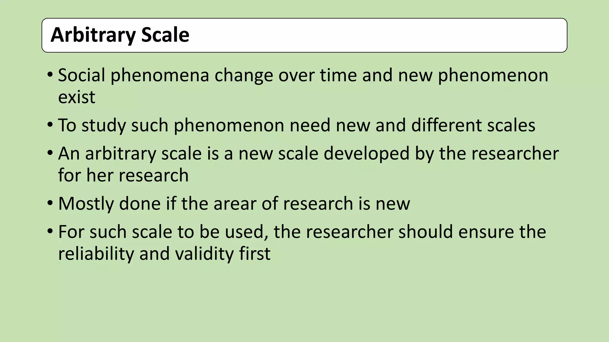 Measurement, scaling and sampling | PPTX