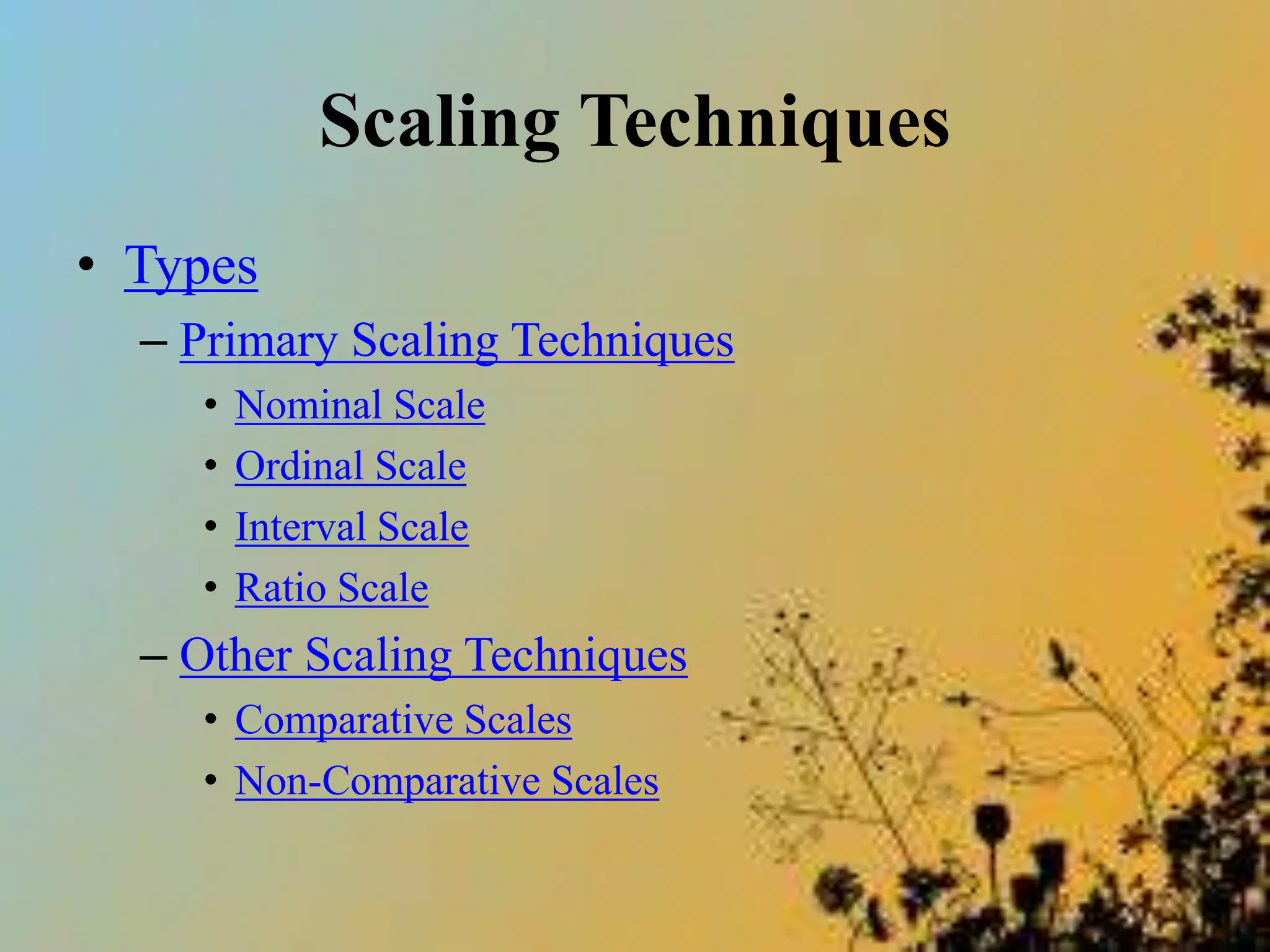 Measurement & Scaling Techniques.pptx | Business | Business and Finance