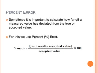 Measurements in chemistry | PPTX