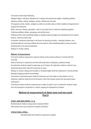 Measurements in construction | PDF