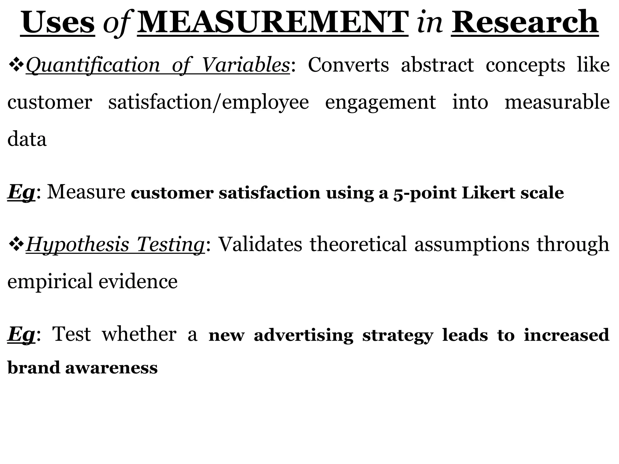 DEFINITION, MEANING, USES, TYPES, ERRORS & TESTS OF MEASUREMENT IN ...