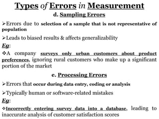 DEFINITION, MEANING, USES, TYPES, ERRORS & TESTS OF MEASUREMENT IN ...