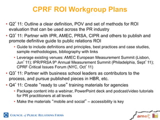 Public Relations ROI: Definitions, Language & Change | PDF