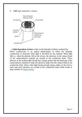 A Measurements Project on Light Detection sensor | DOCX