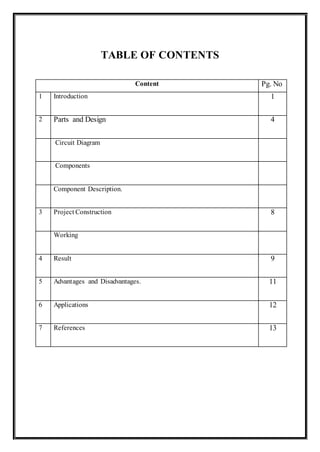 A Measurements Project on Light Detection sensor | DOCX