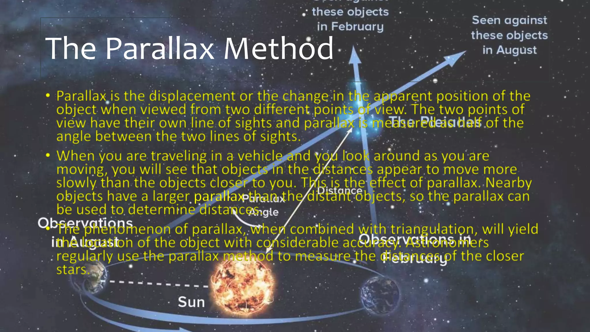 Measurements of large distances | PPTX