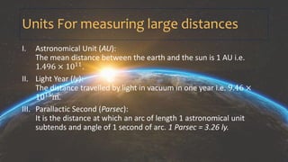 Measurements of large distances | PPTX