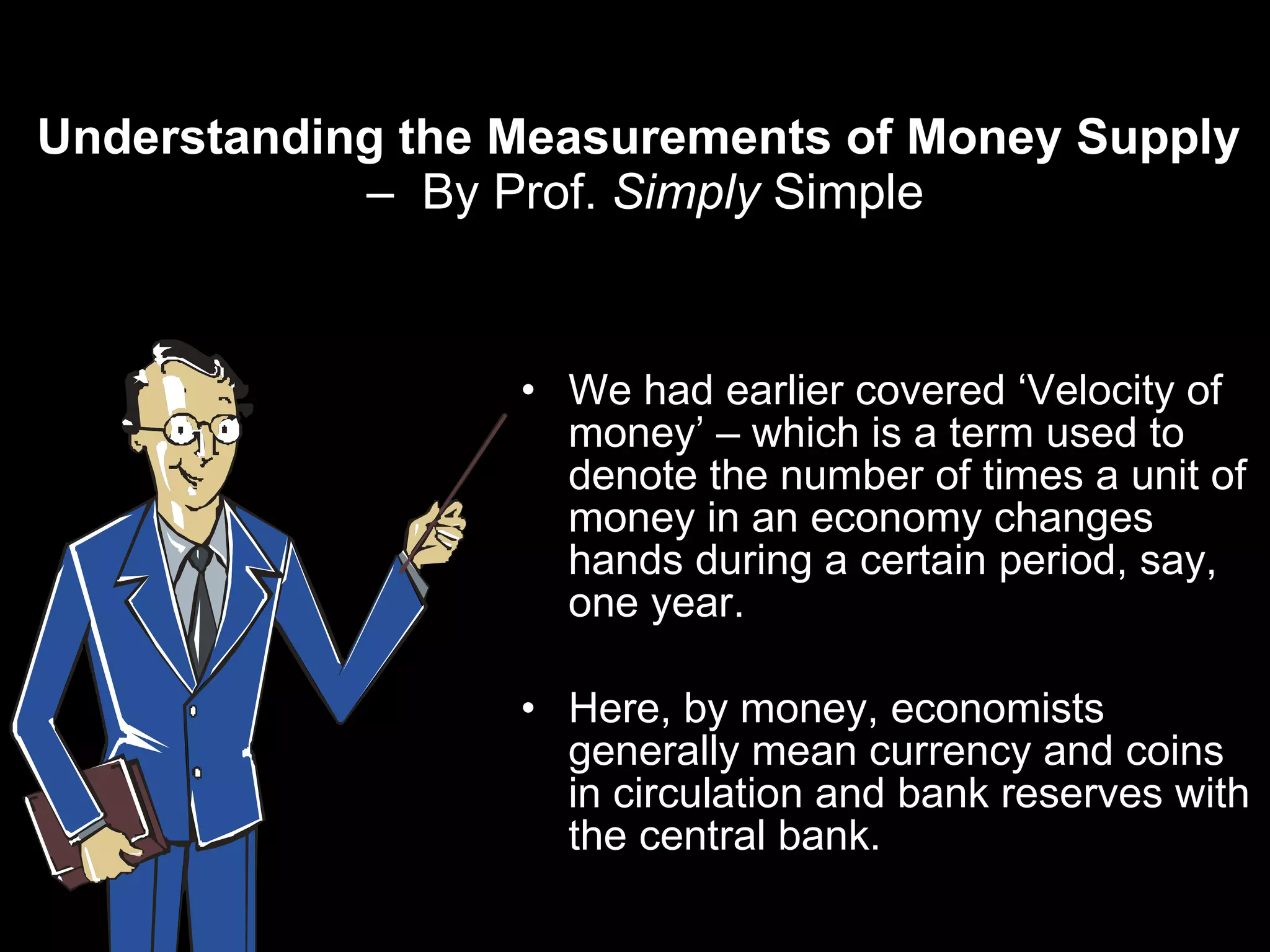 Measurements of money supply | PPS