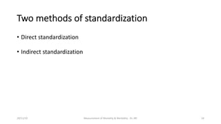 Measurements of morbidity and mortality | PDF