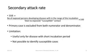 Measurements of morbidity and mortality | PDF