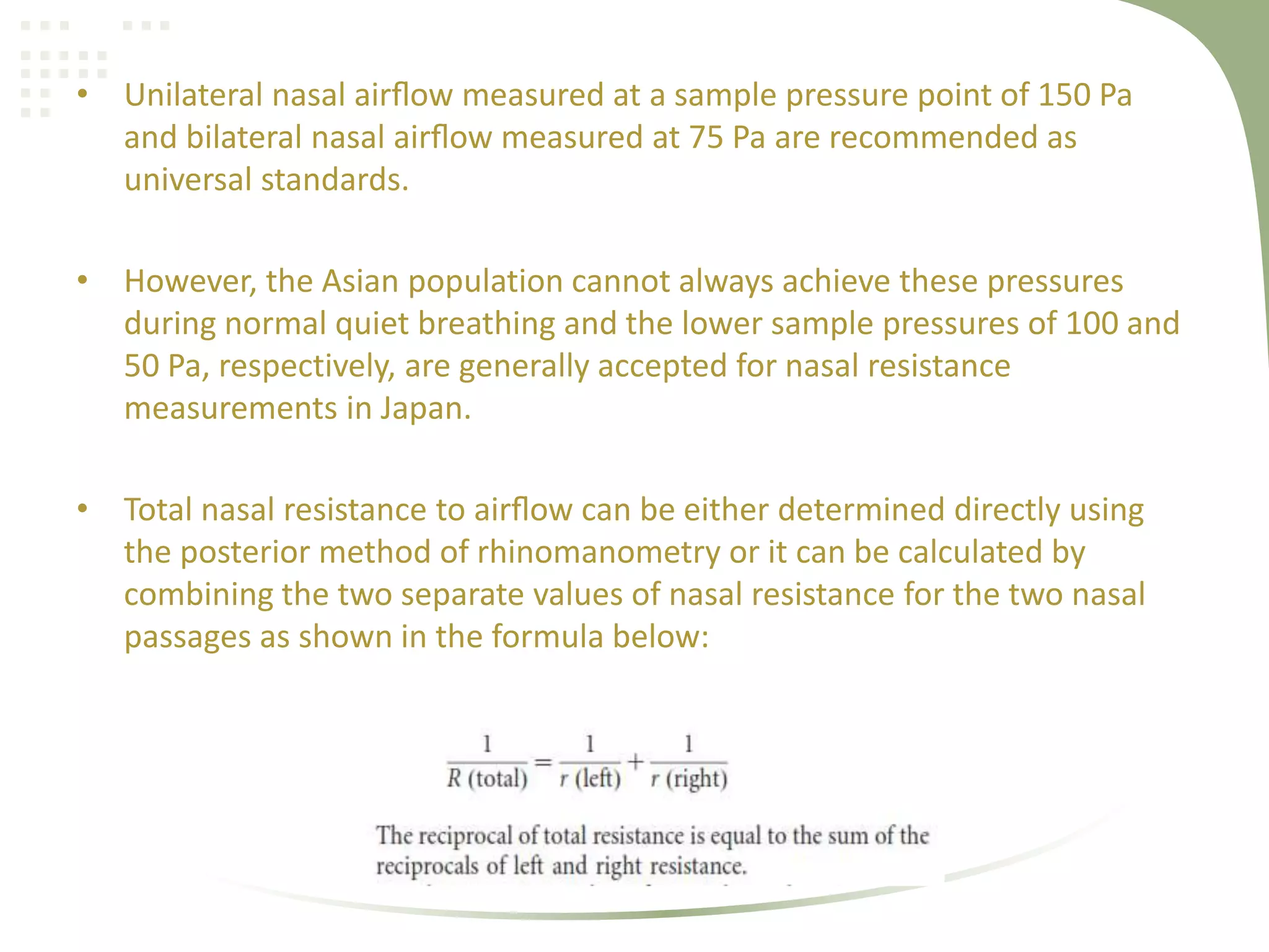 Measurements of nasal airway(dr ravindra daggupati),rhinomanometry ...