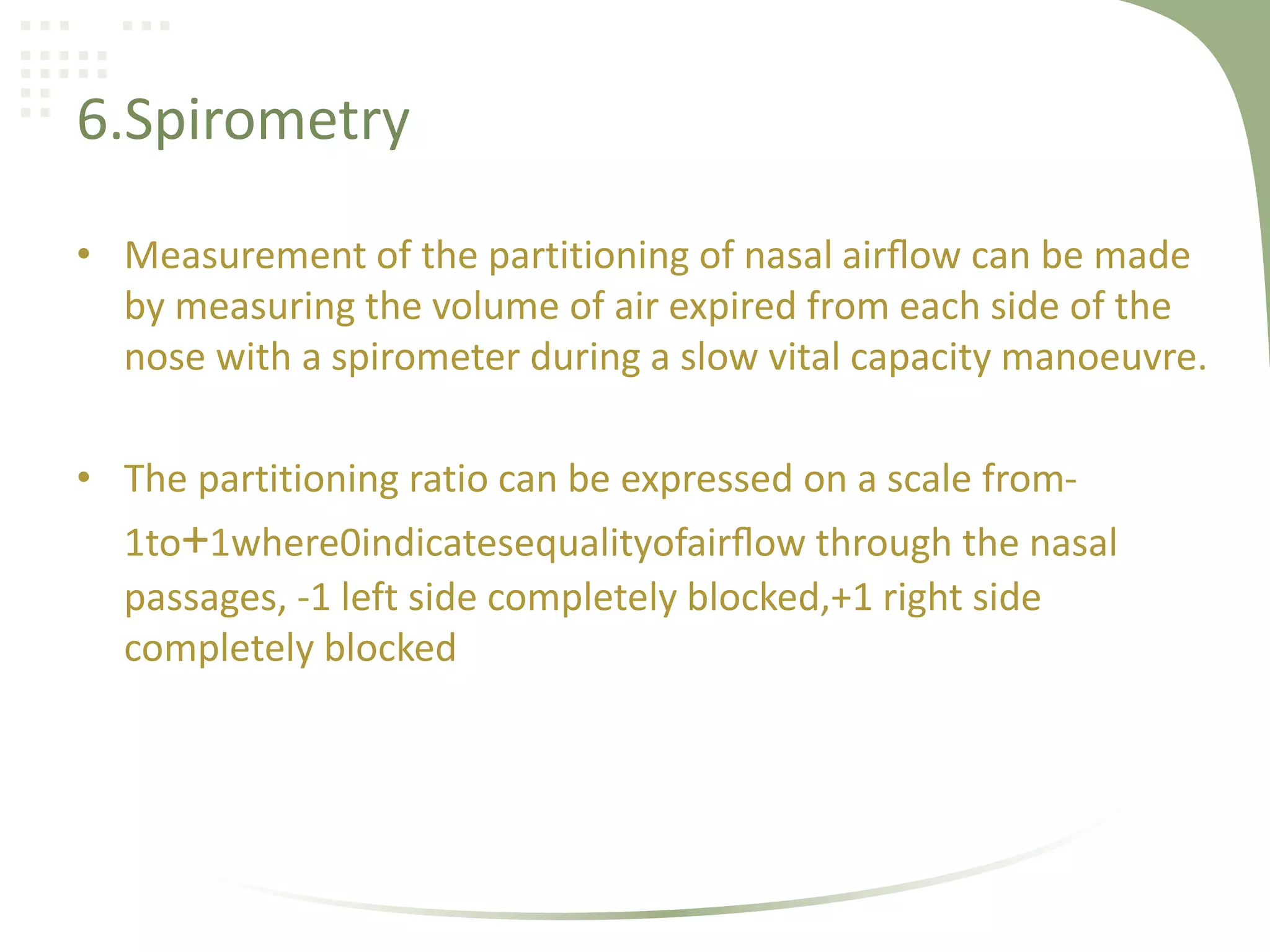 Measurements of nasal airway(dr ravindra daggupati),rhinomanometry ...