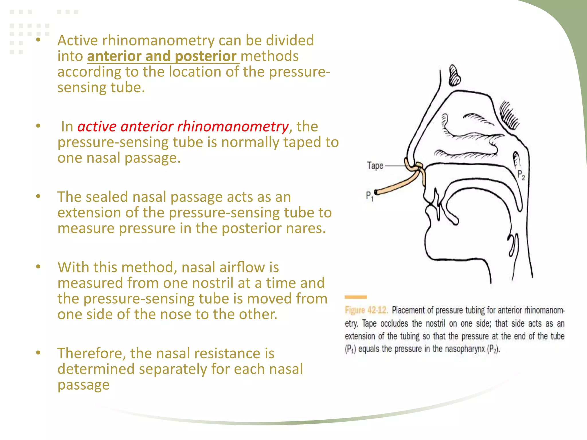Measurements of nasal airway(dr ravindra daggupati),rhinomanometry ...