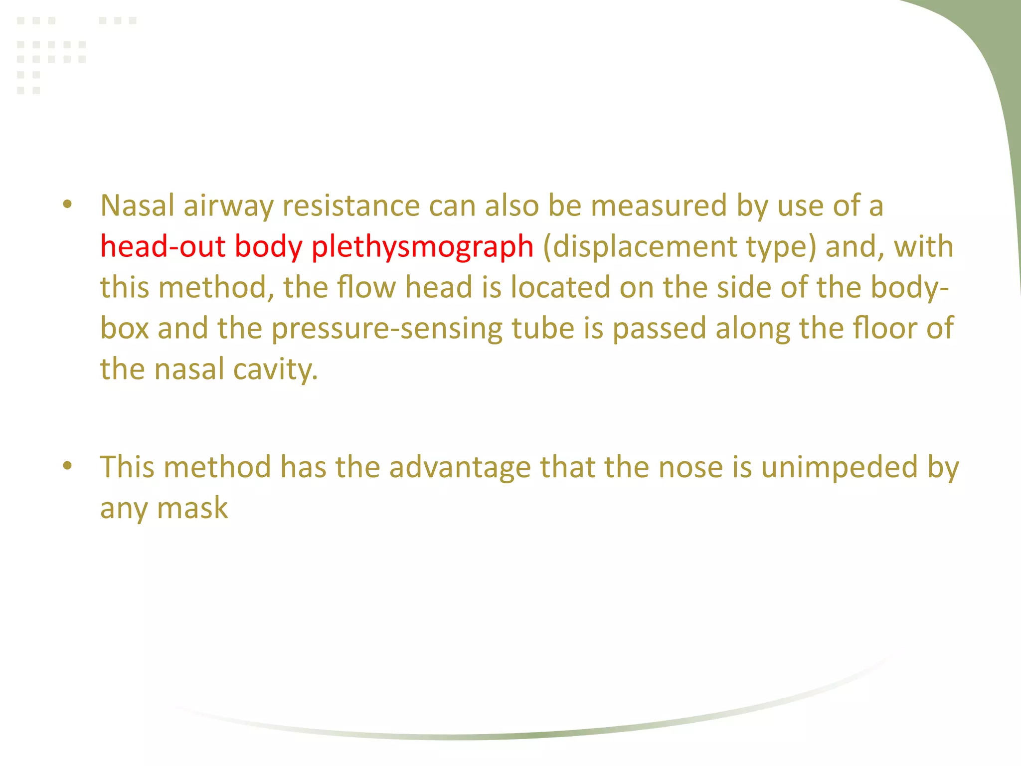 Measurements of nasal airway(dr ravindra daggupati),rhinomanometry ...