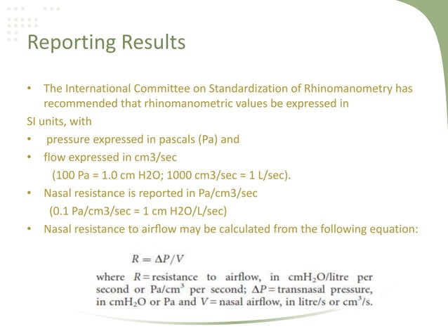 Measurements of nasal airway(dr ravindra daggupati),rhinomanometry ...