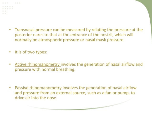 Measurements of nasal airway(dr ravindra daggupati),rhinomanometry ...