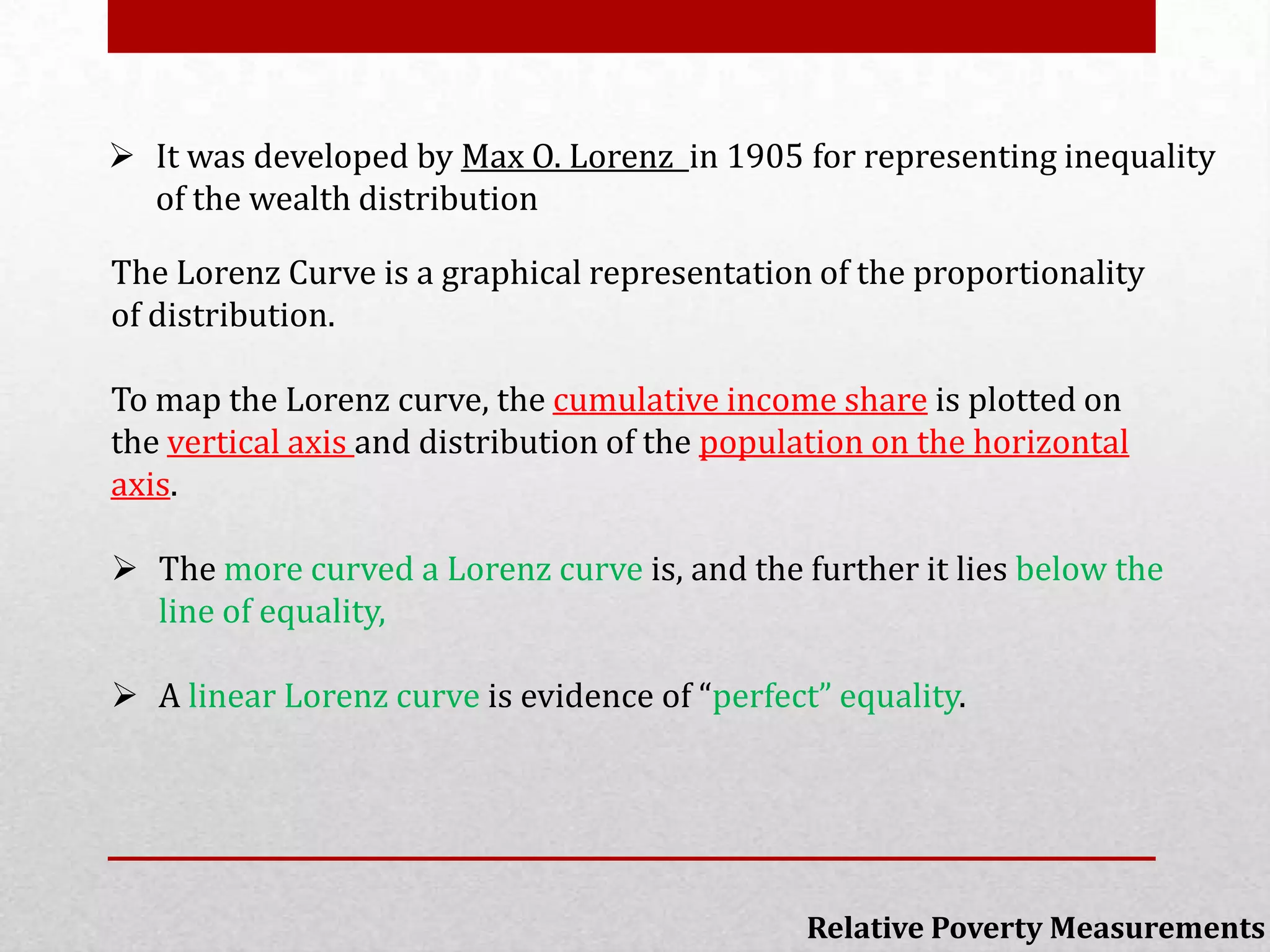 Measurements of poverty | PPTX