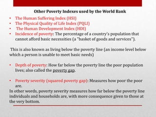 Measurements of poverty | PPTX