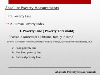 Measurements of poverty | PPTX