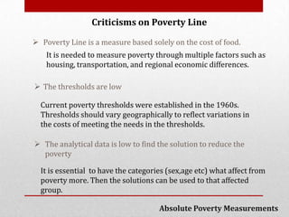 Measurements of poverty | PPTX