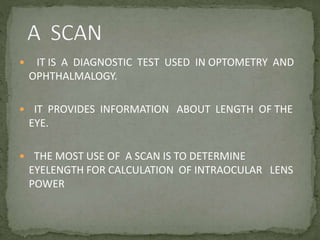 Measurements of the optical constants of the eye | PPTX