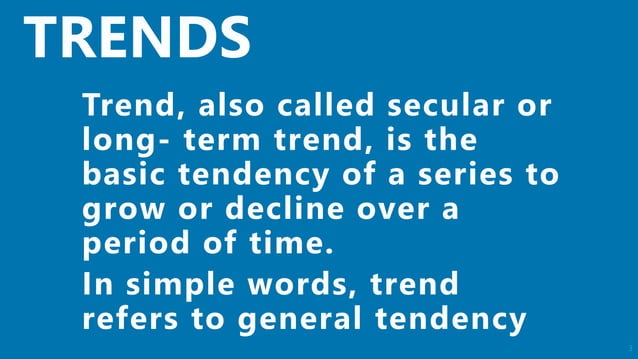 Measurements of trends | PPT