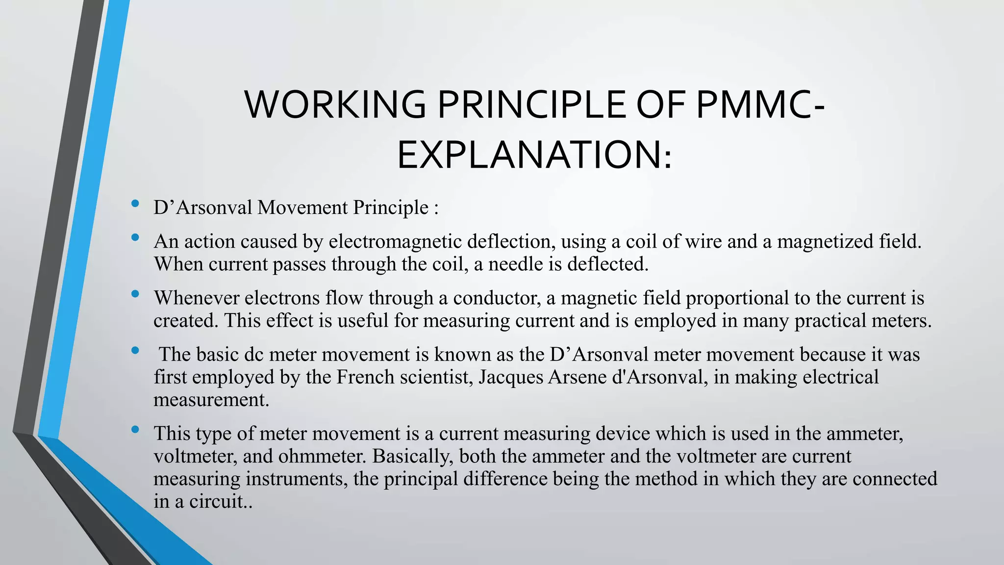Permanent Magnet Moving Coil (PPMC) | PPTX