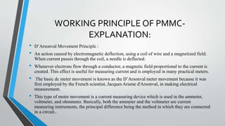 Permanent Magnet Moving Coil (PPMC) | PPTX